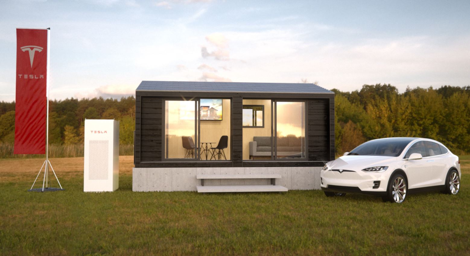 Tesla wirbt auf deutscher Messe mit Tiny House - presseteam-austria.at