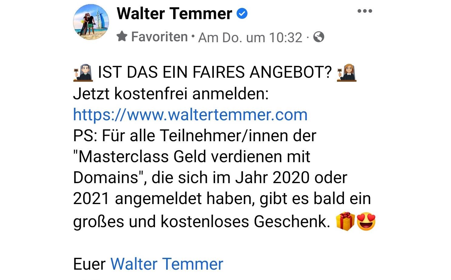 Walter Temmer Erfahrungen | Betrug? Abzocke? - presseteam-austria.at